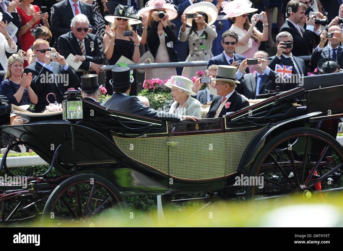 The Royal Family at Royal Ascot Day 2. The Royal Carriages, 1st ...