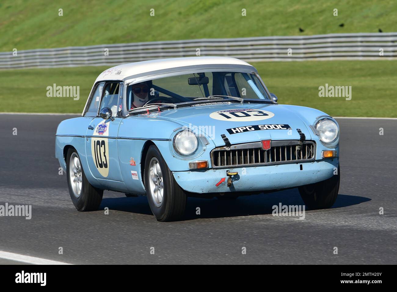 Mark Prutton, Simon Skentelbery, MG B Roadster, Mintex Classic K, pre-1966 cars racing with the ...