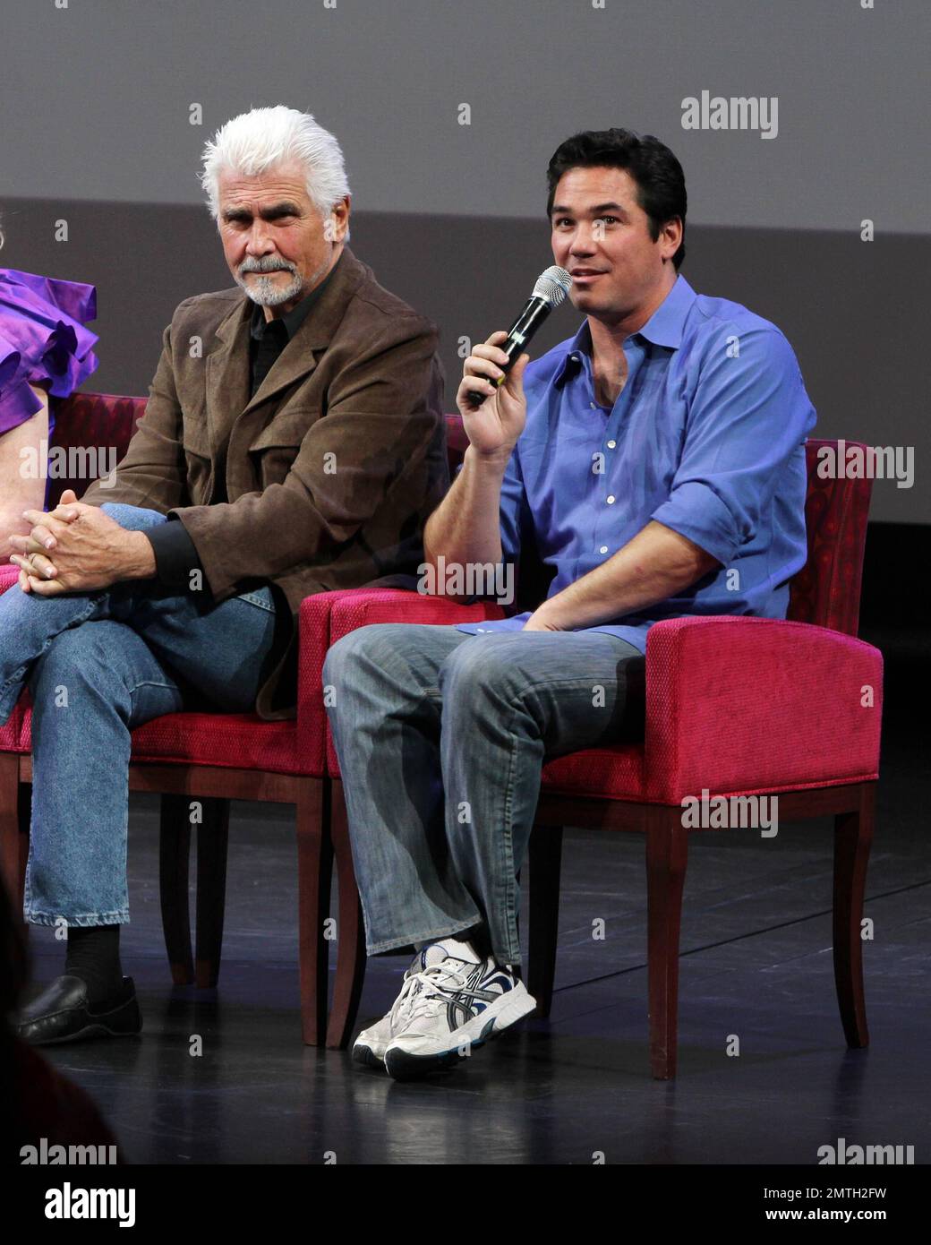 Dean Cain and James Brolin aboard the Allure of the Seas cruise ship at ...