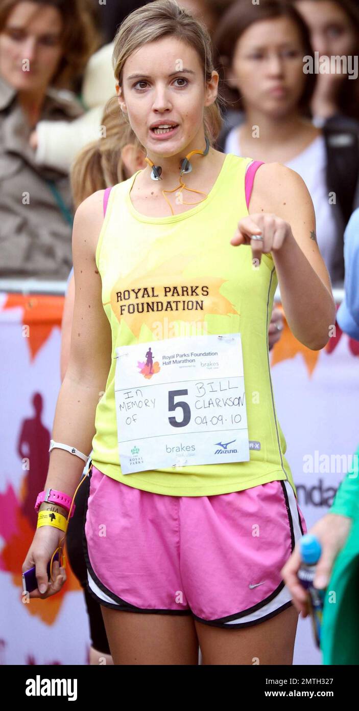 Charlie Webster takes part in the Royal Parks Foundation Half Marathon ...
