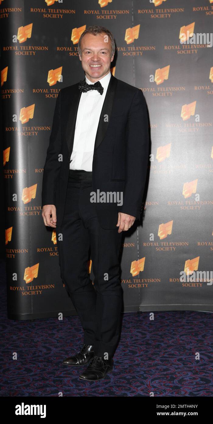 Graham Norton poses for photographers at the Royal Television Society ...