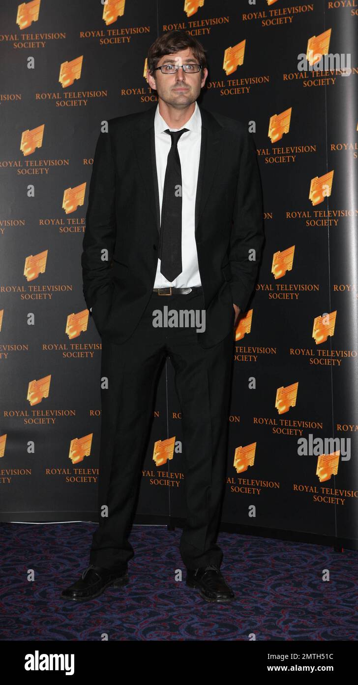 Writer Louis Theroux poses for photographers at the Royal Television ...