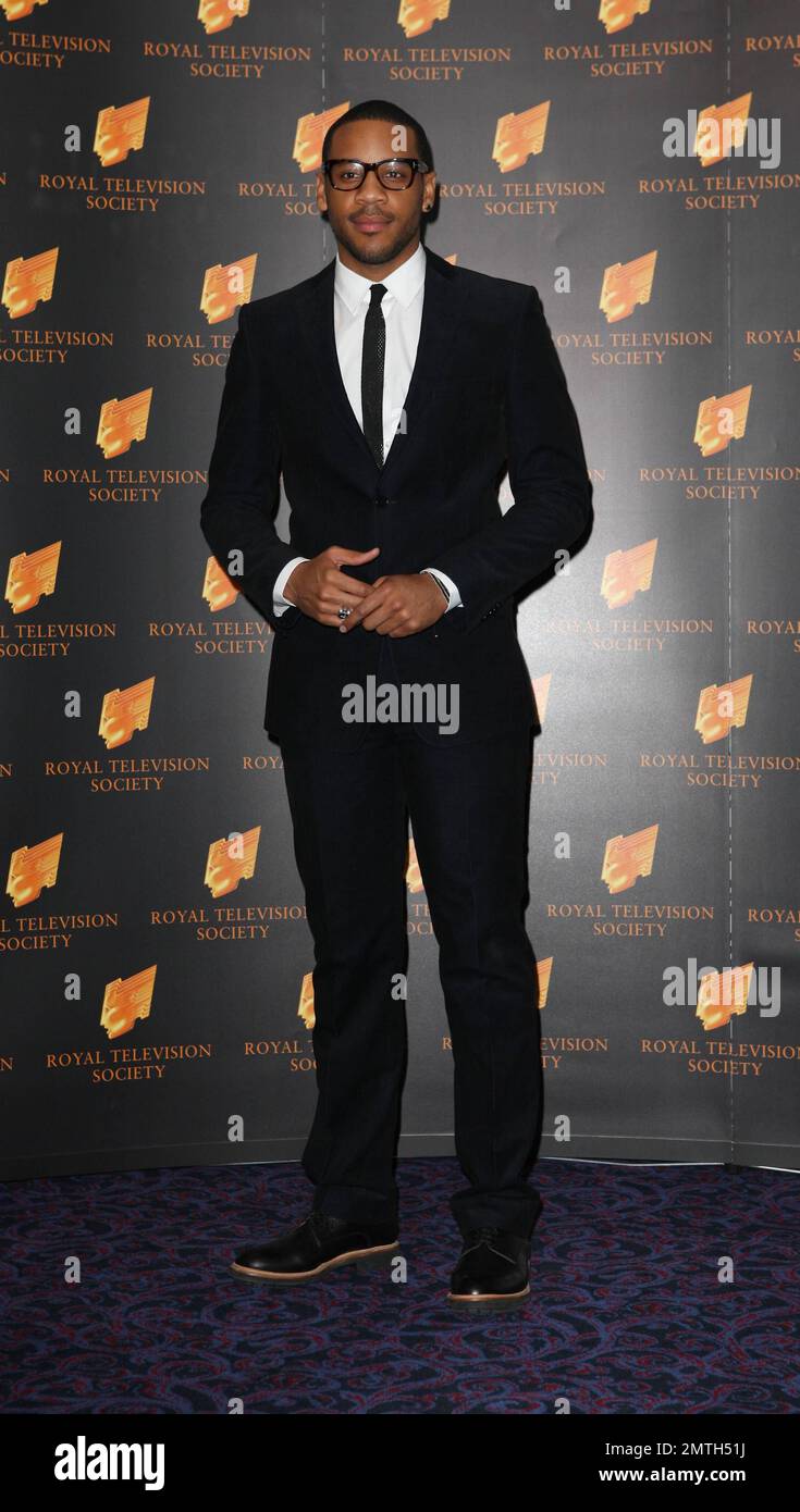 Reggie Yates poses for photographers at the Royal Television Society ...
