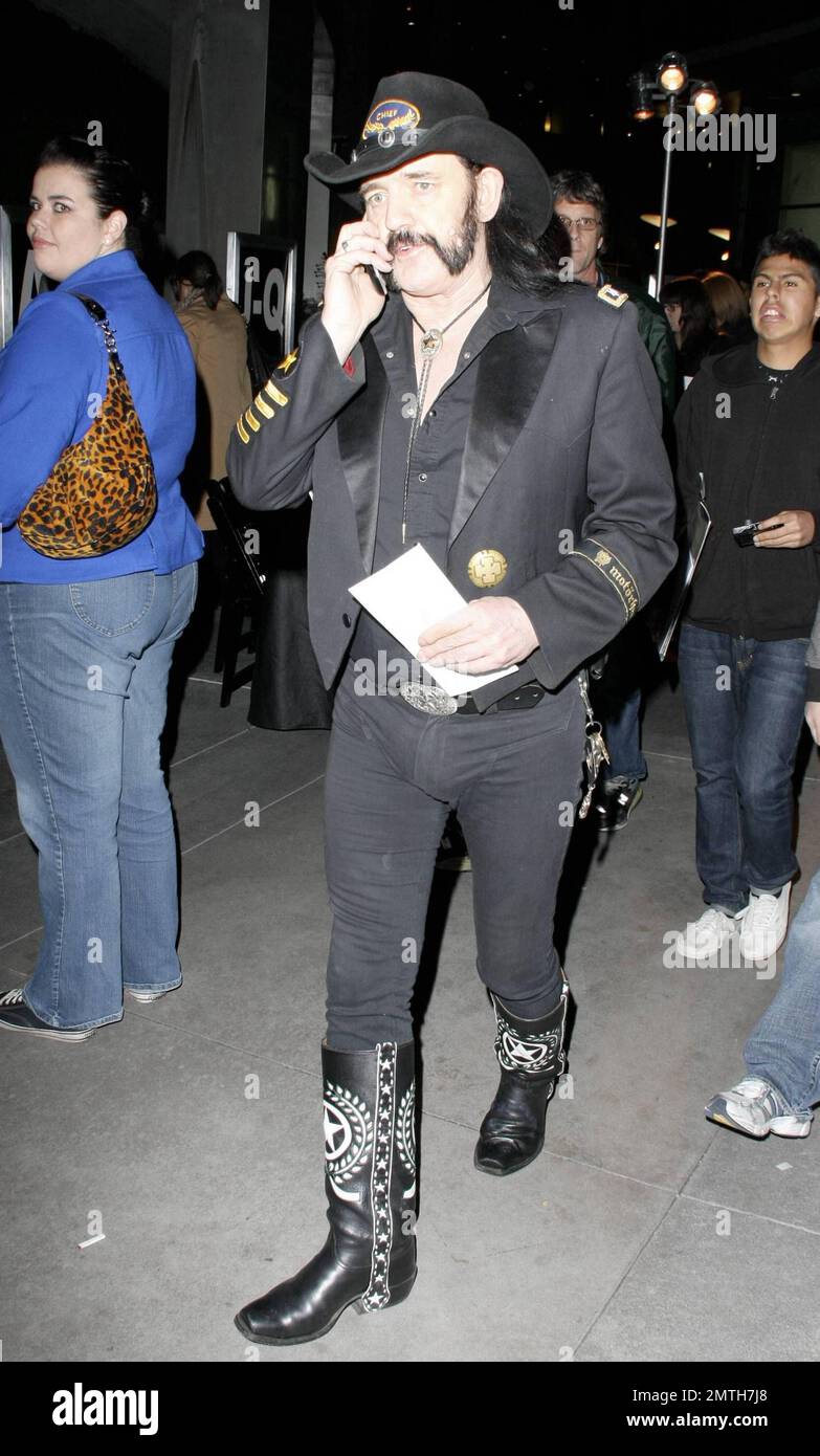 Lemmy arrives at "The Runaways" premiere in Los Angeles, CA. 3/11/10 ...