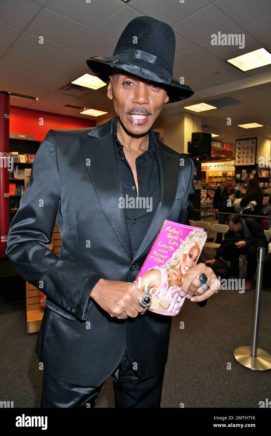 RuPaul promotes his new book "Working It" at Borders Bookstore in New ...