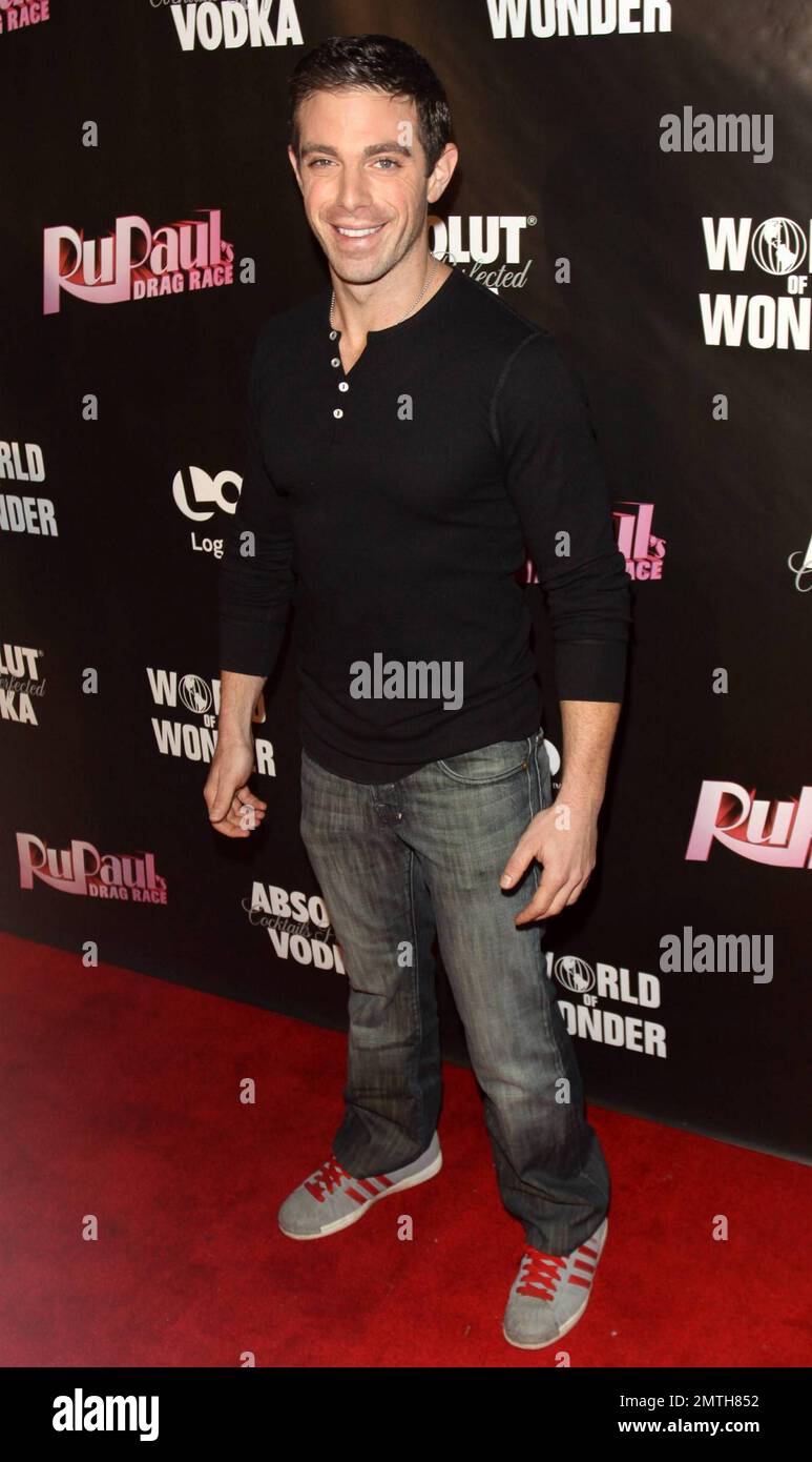 David Moretti poses for photographers on the red carpet at Rage Nightclub celebrating the ...