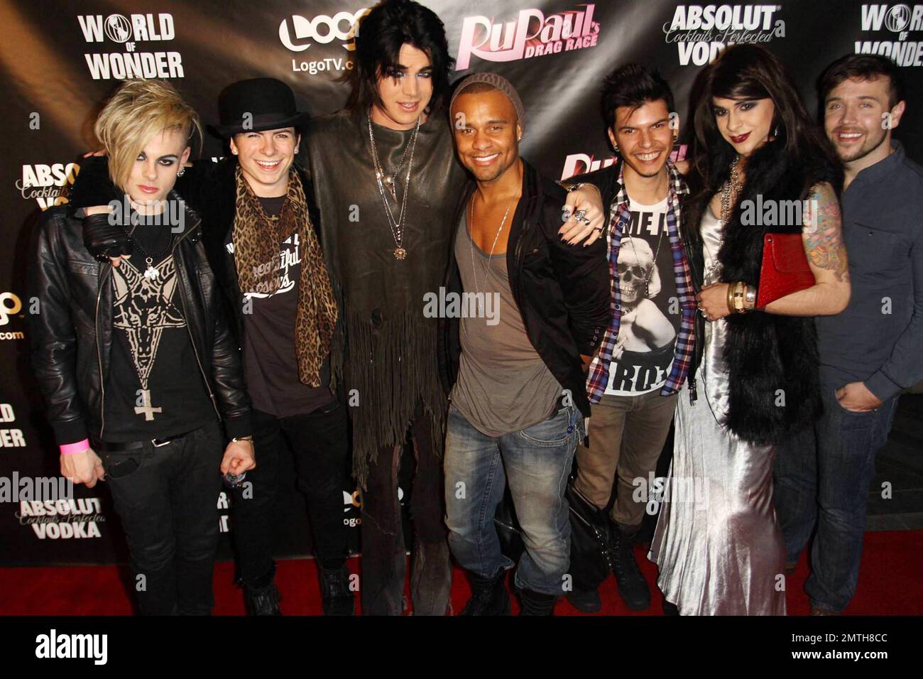 In a leather fringe poncho, leather bellbottoms and blue eye makeup ...