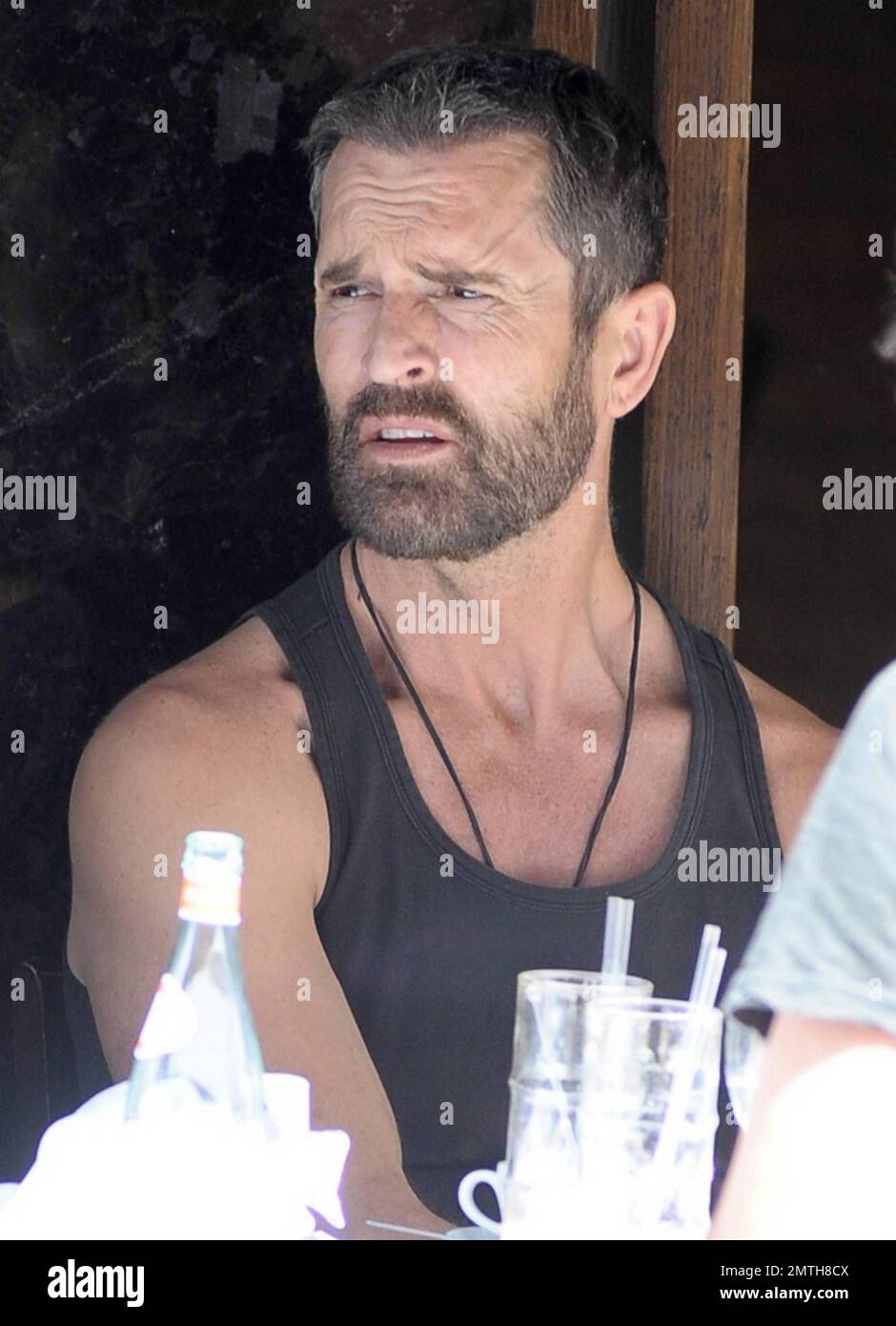EXCLUSIVE!! Openly gay actor Rupert Everett shows off his beard as he ...