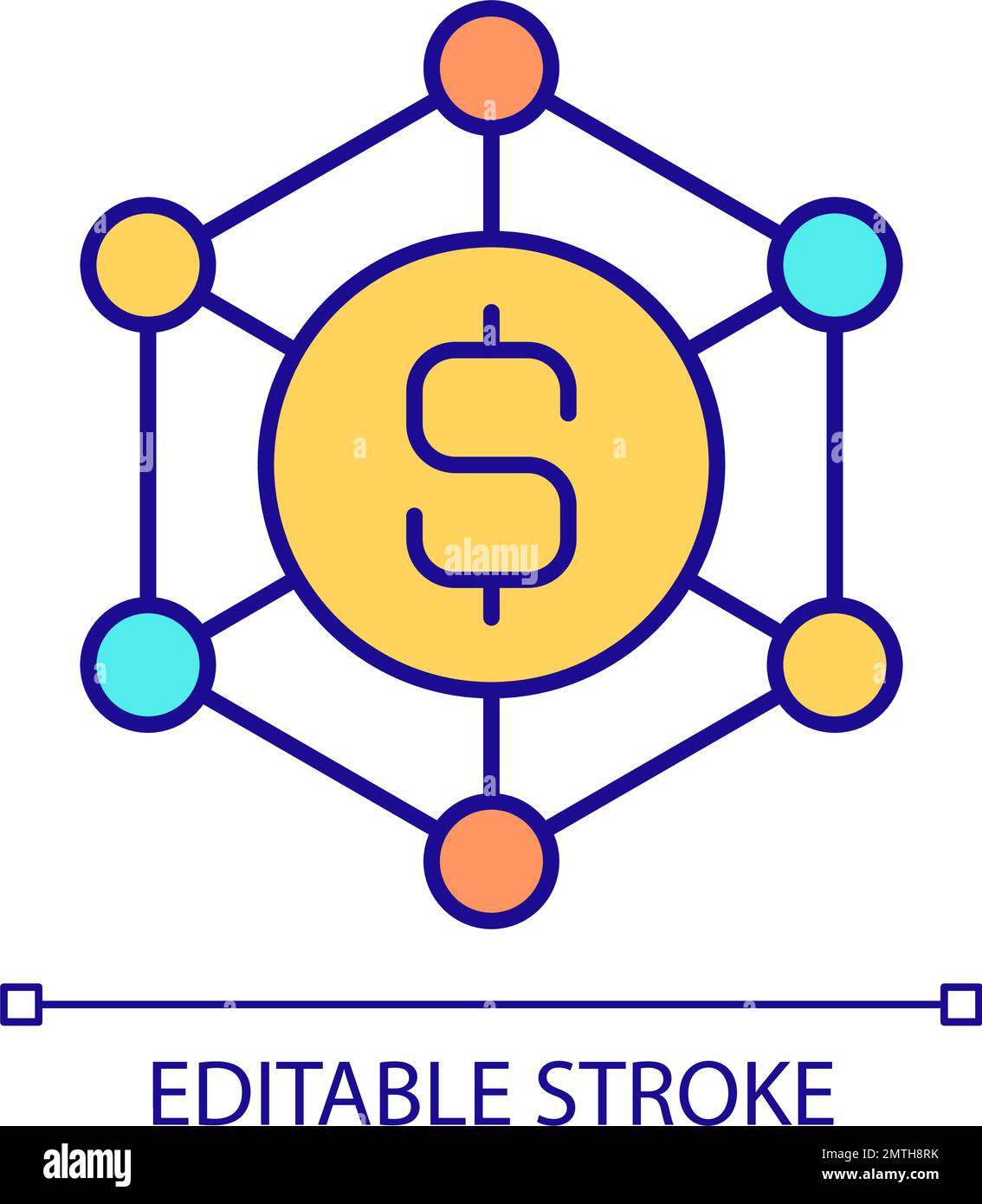 Blockchain network RGB color icon Stock Vector Image & Art - Alamy