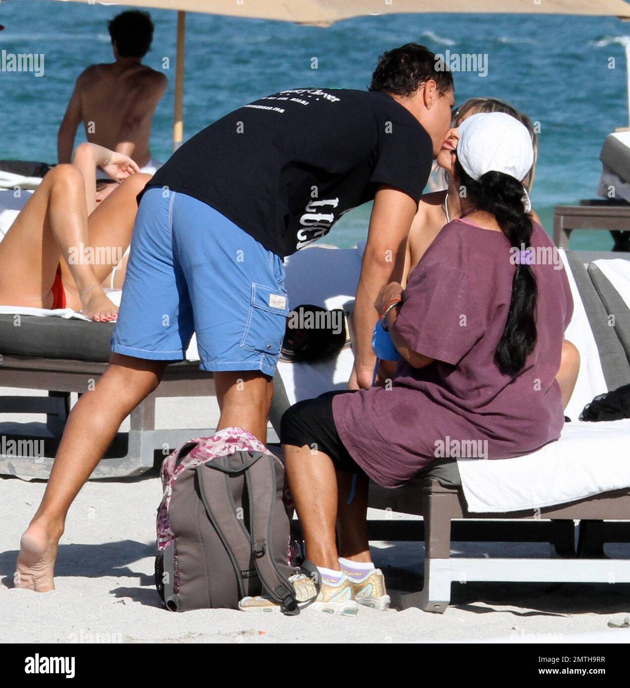 Rita Rusic and her handsome male companion spend an afternoon at the ...