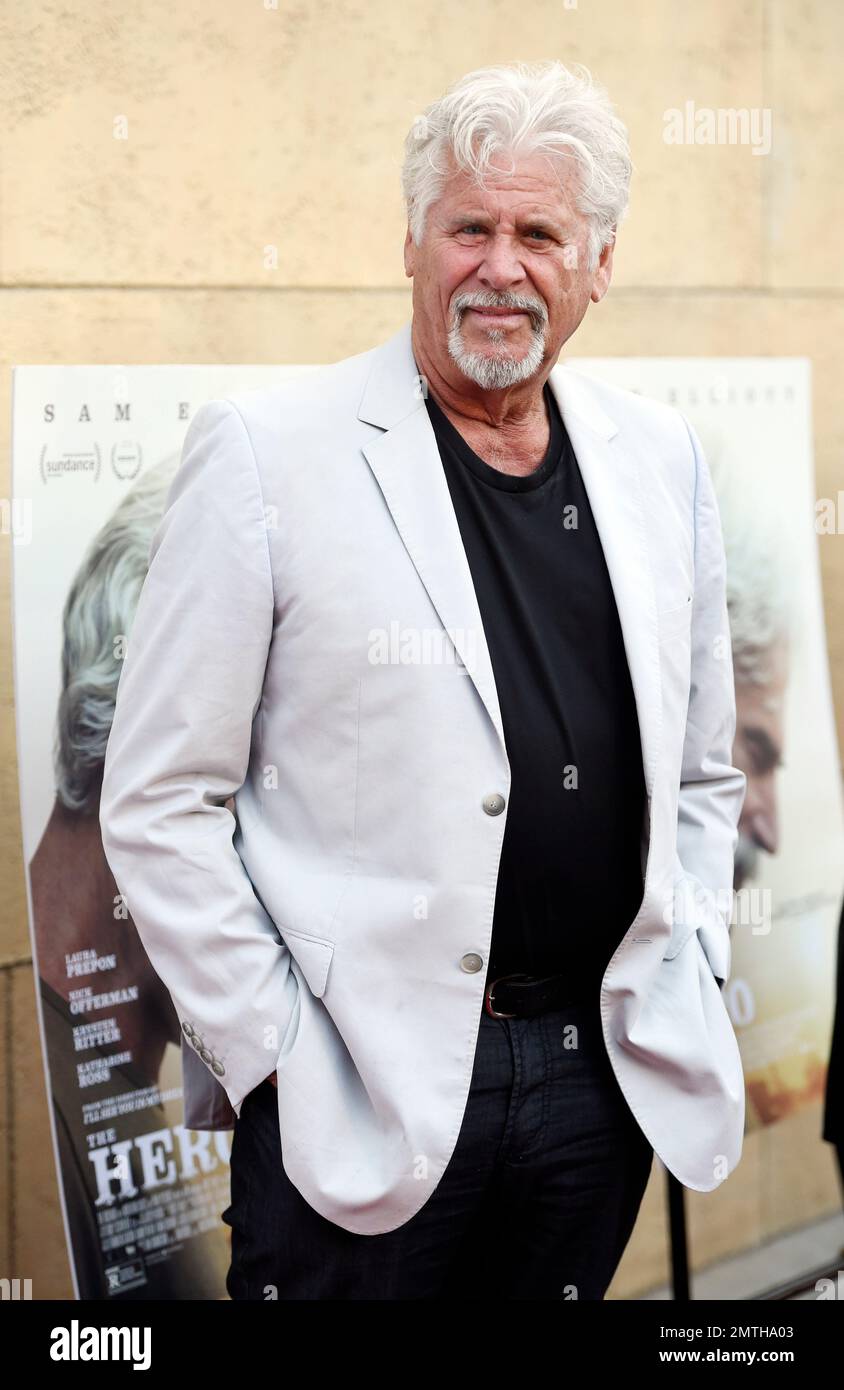 Actor Barry Bostwick poses at the premiere of the film "The Hero" at ...