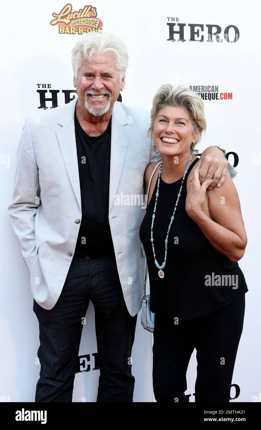 Actor Barry Bostwick and his wife Sherri pose together at the premiere ...
