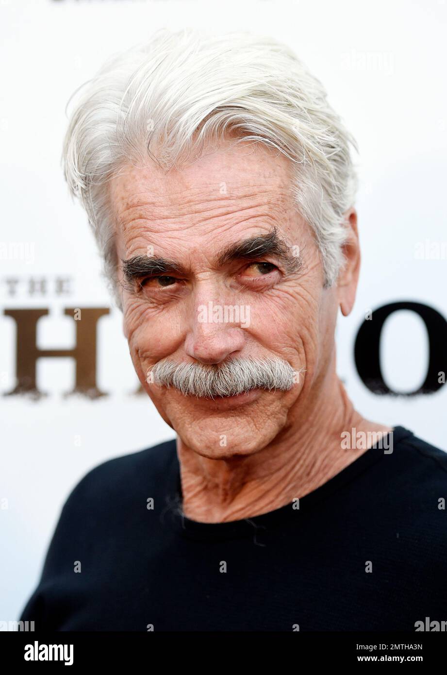 Sam Elliott, star of "The Hero," poses at the premiere of the film at ...