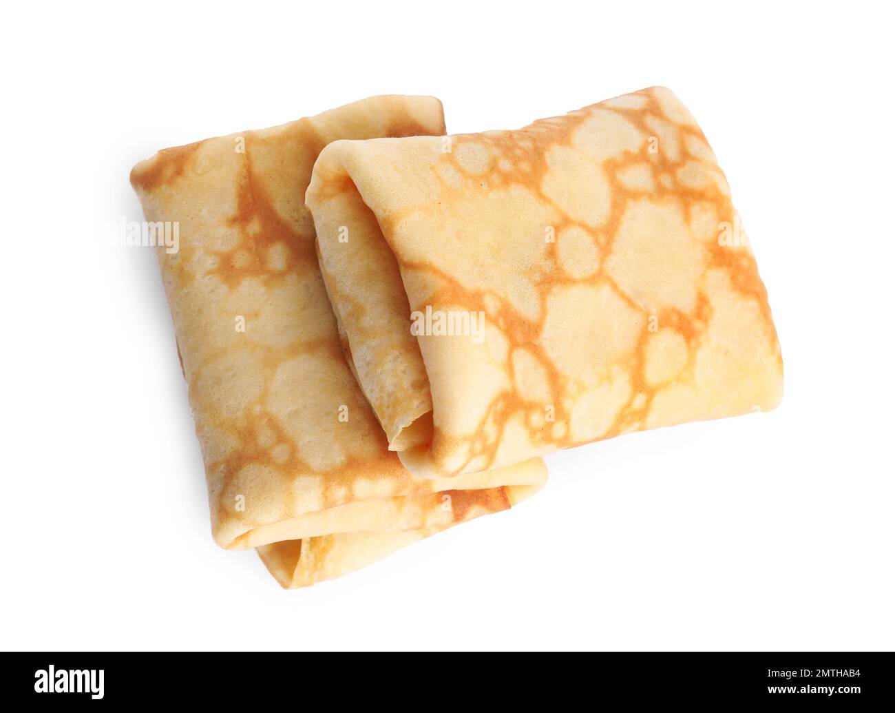 Folded pancakes isolated on hi-res stock photography and images - Alamy