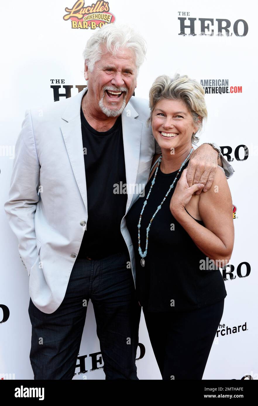 Actor Barry Bostwick and his wife Sherri pose together at the premiere ...