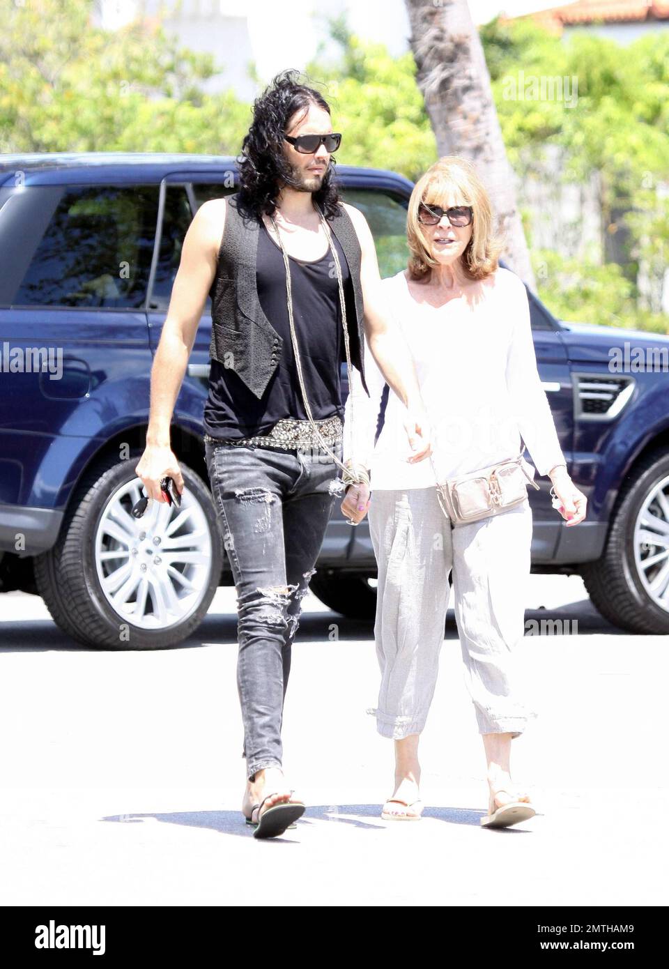 Russell brand with his mother barbara hi-res stock photography and ...