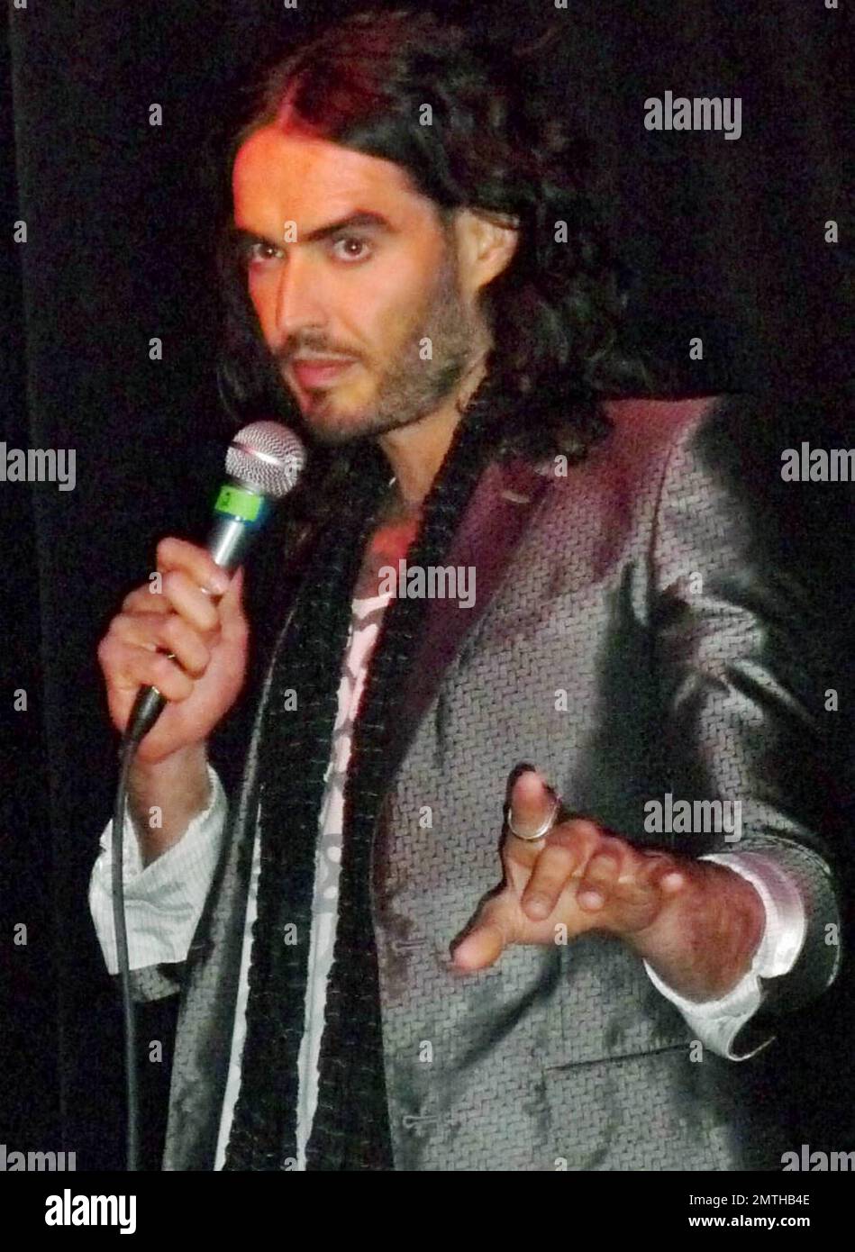 Comedian and actor Russell Brand hosts Infant Sorrow and Friends ...