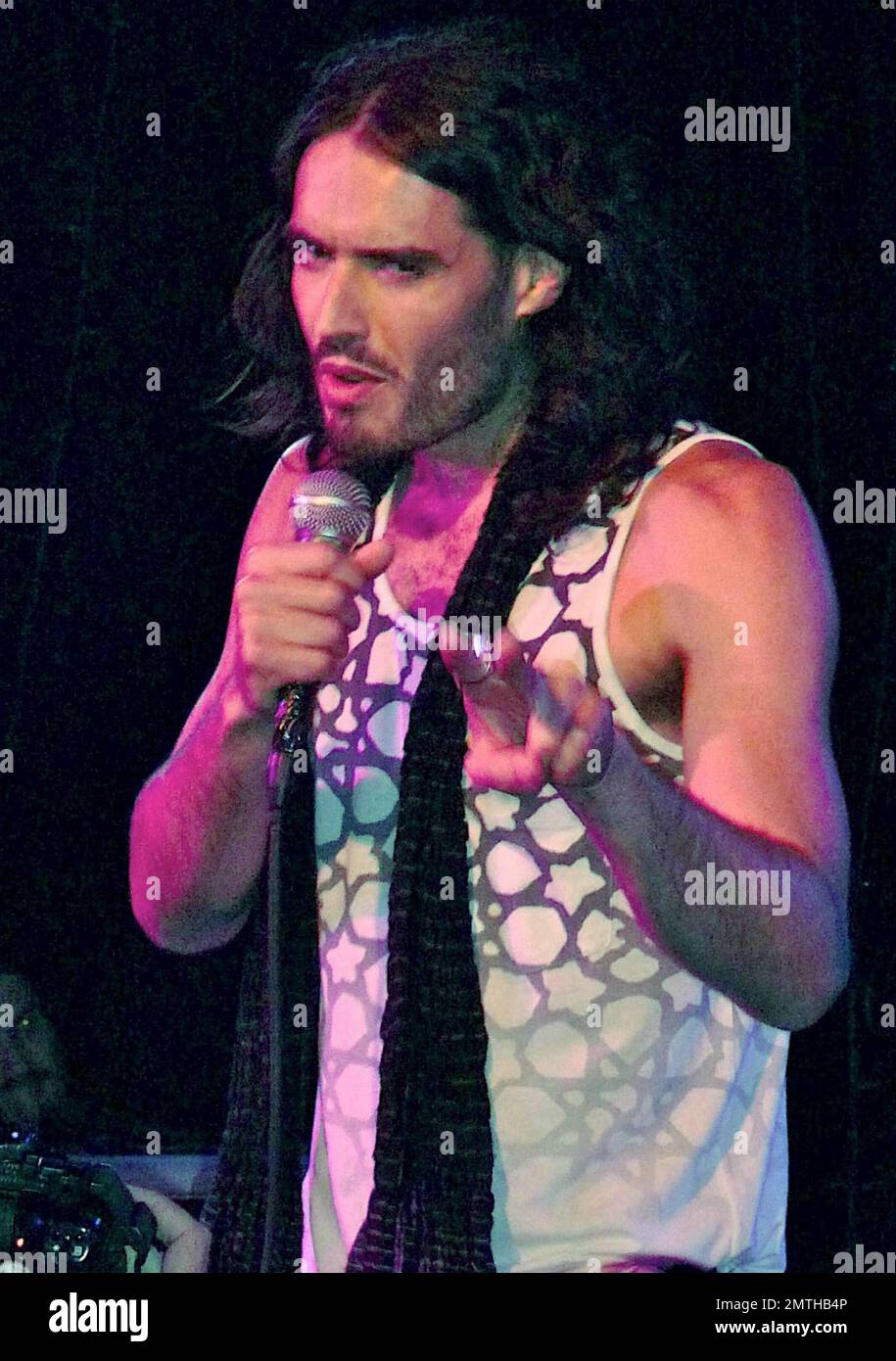 Comedian and actor Russell Brand hosts Infant Sorrow and Friends ...