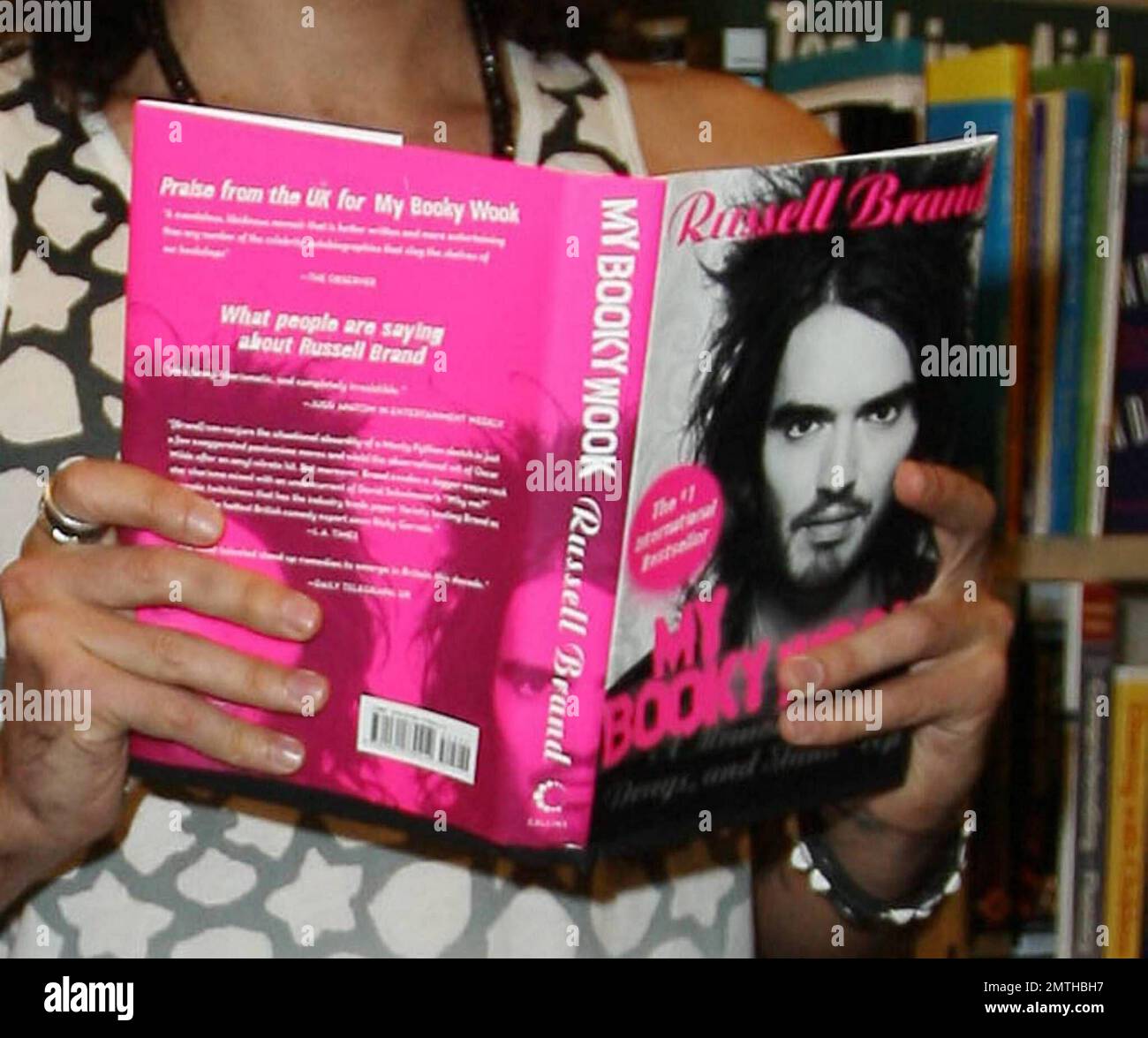 Russell Brand makes an appearance at his book signing at Barnes and ...