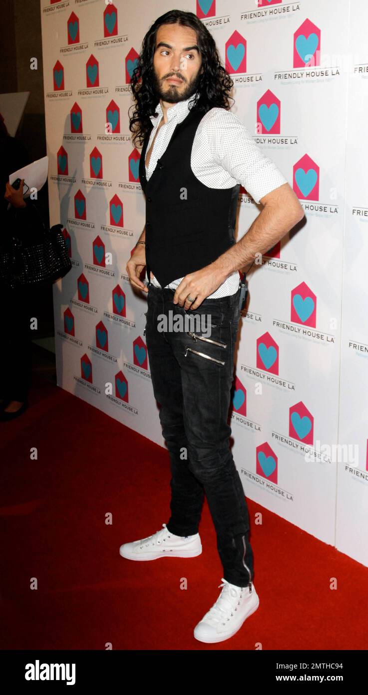 Comedian Russell Brand attending "Giving Back" Friendly House LA's 22nd ...