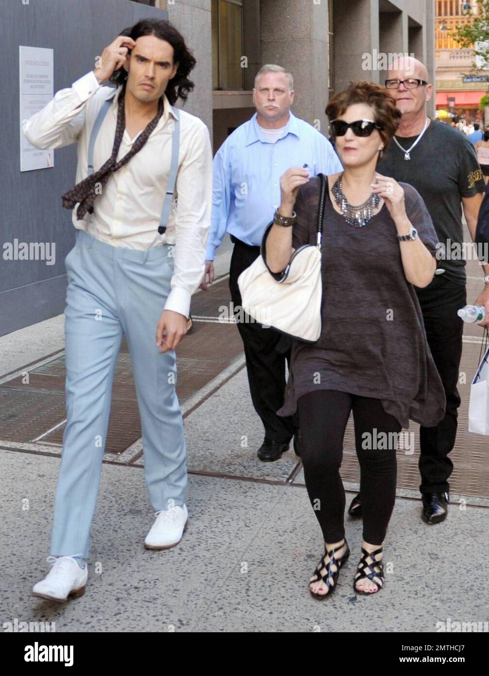 EXCLUSIVE!! British actor and comedian Russell Brand enjoys some time ...