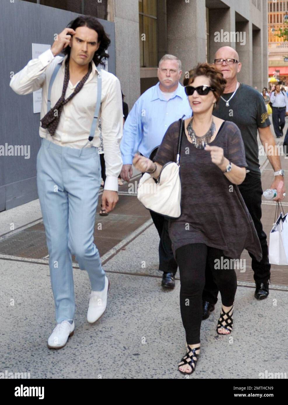 EXCLUSIVE!! British actor and comedian Russell Brand enjoys some time ...