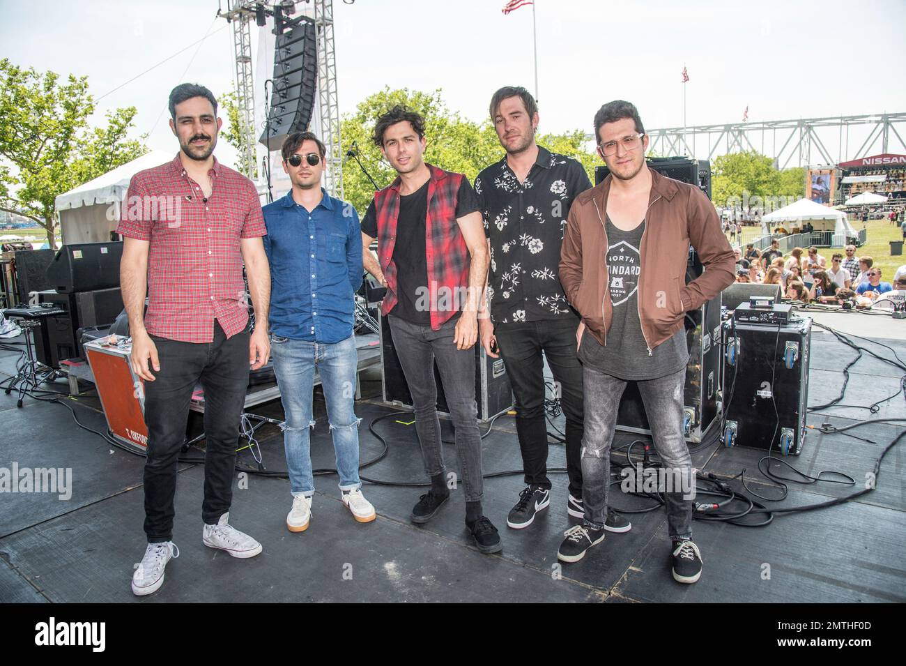Nick Dika, from left, Mike DeAngelis, Max Kerman, Tim Oxford and ...
