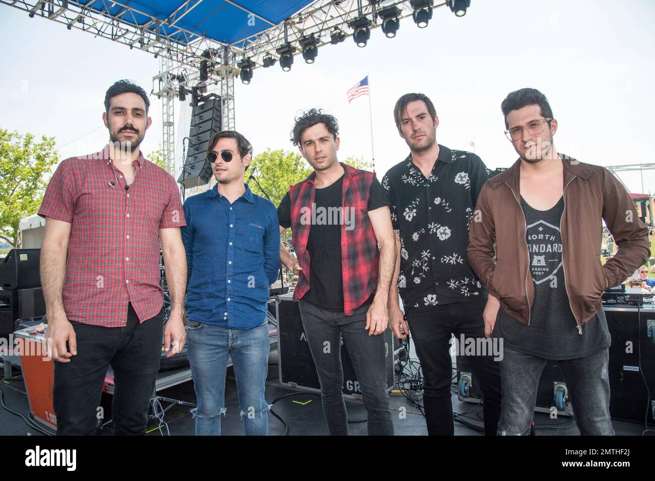 Nick Dika, from left, Mike DeAngelis, Max Kerman, Tim Oxford and ...