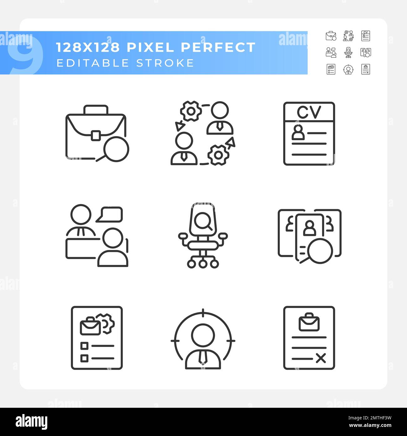 Hiring process human resources icon Stock Vector Images - Alamy