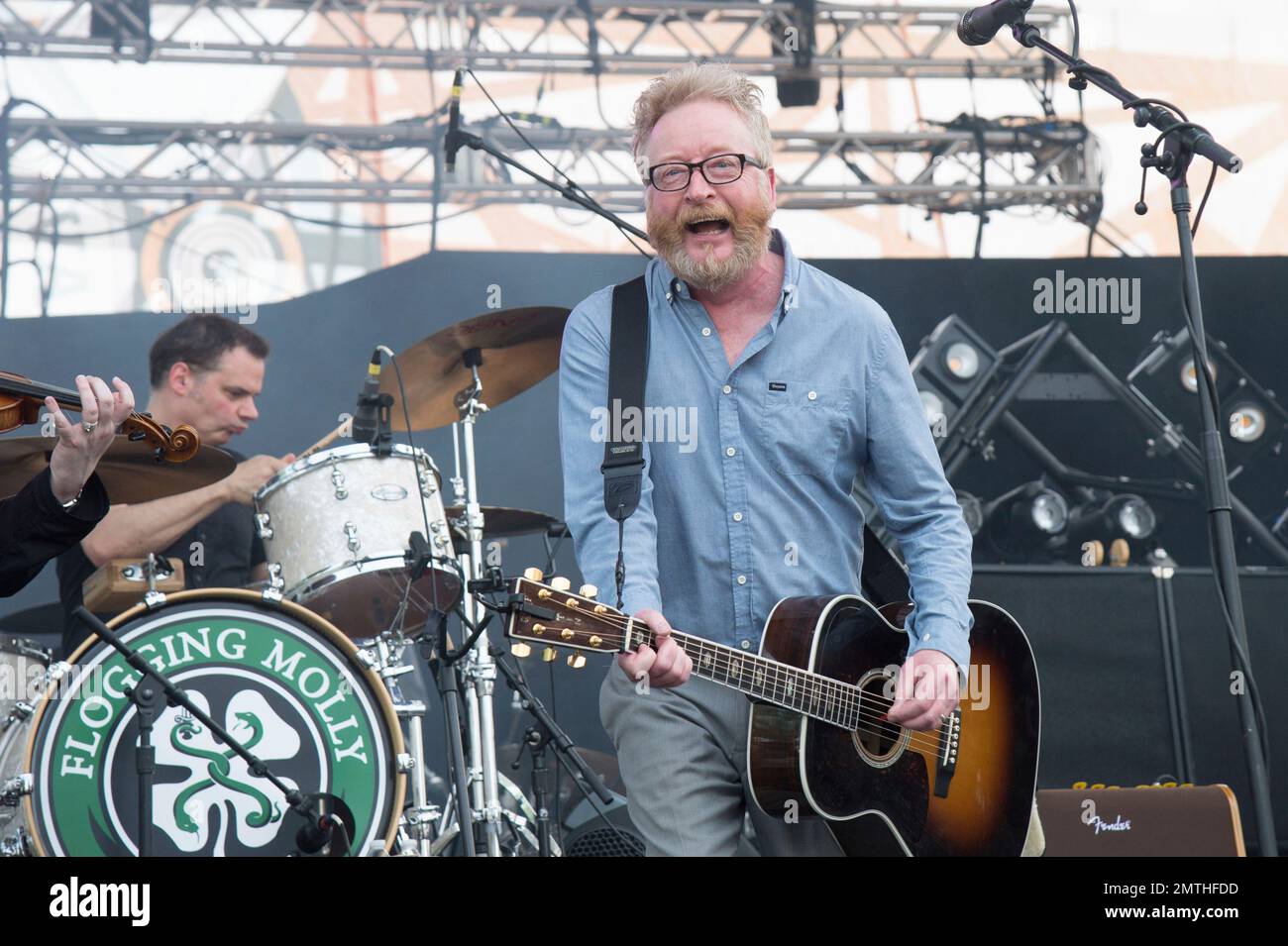Dave King of Flogging Molly performs at the Bunbury Music Festival on ...