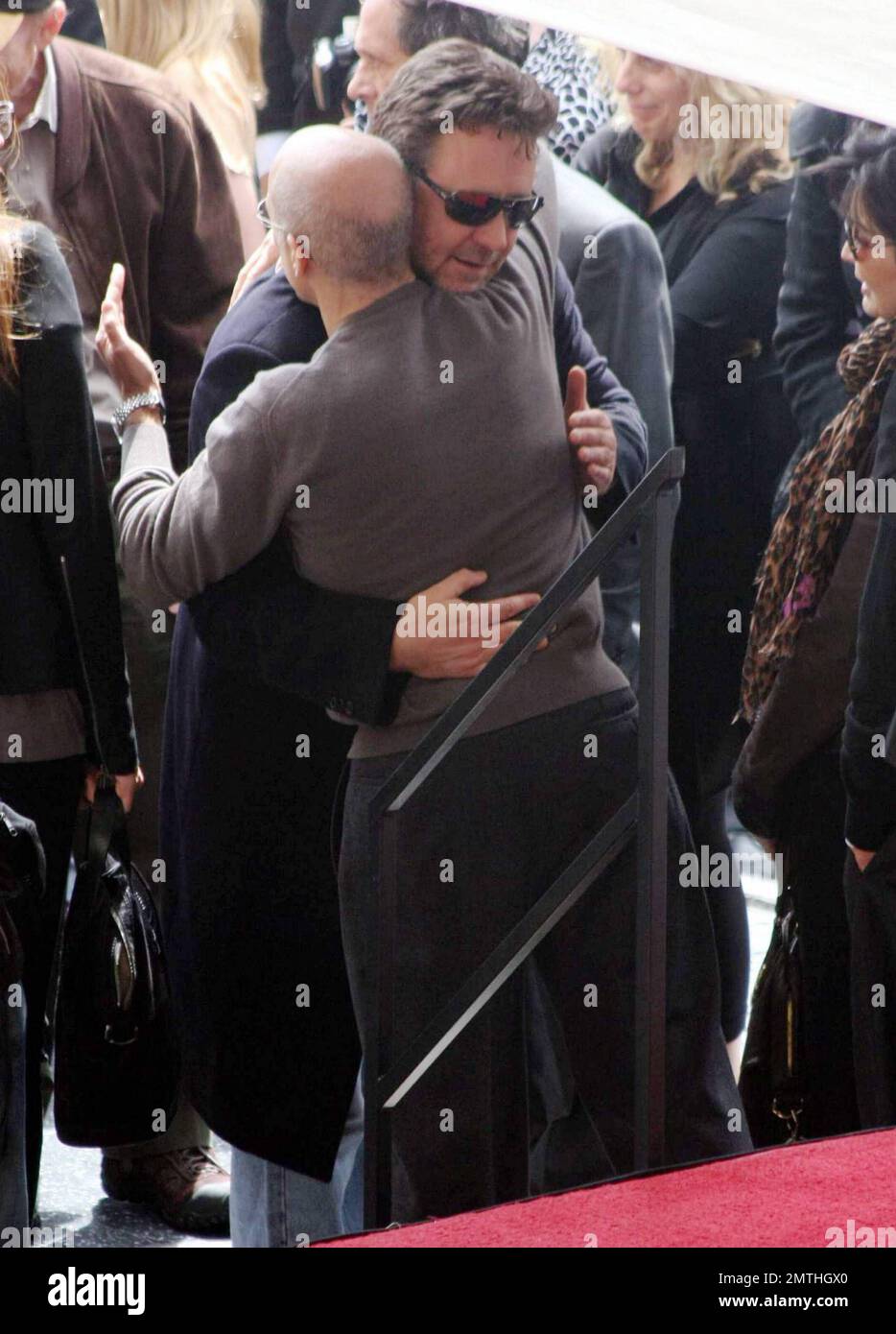 Actor Russell Crowe unveils his star on the Hollywood Walk of Fame ...