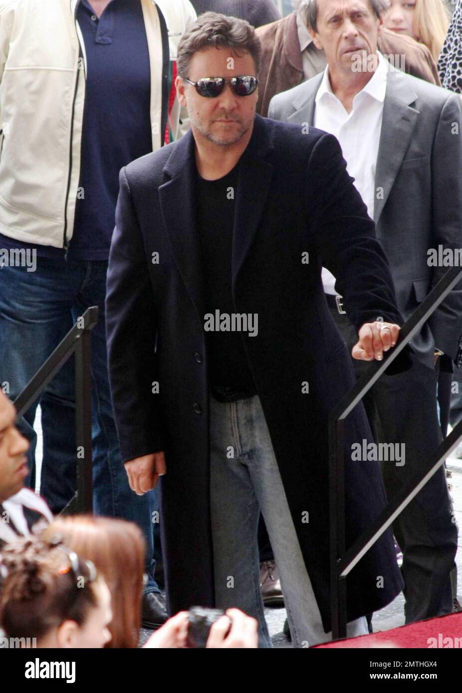 Actor Russell Crowe unveils his star on the Hollywood Walk of Fame ...