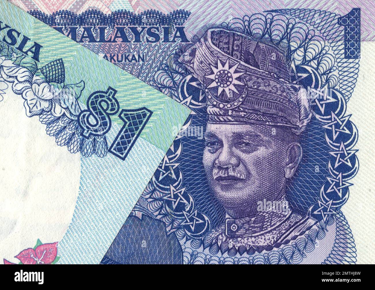 Vintage banknotes from Malaysia Stock Photo - Alamy