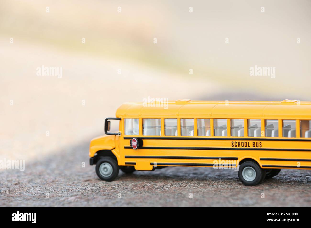 Toy yellow schoolbus hi-res stock photography and images - Alamy