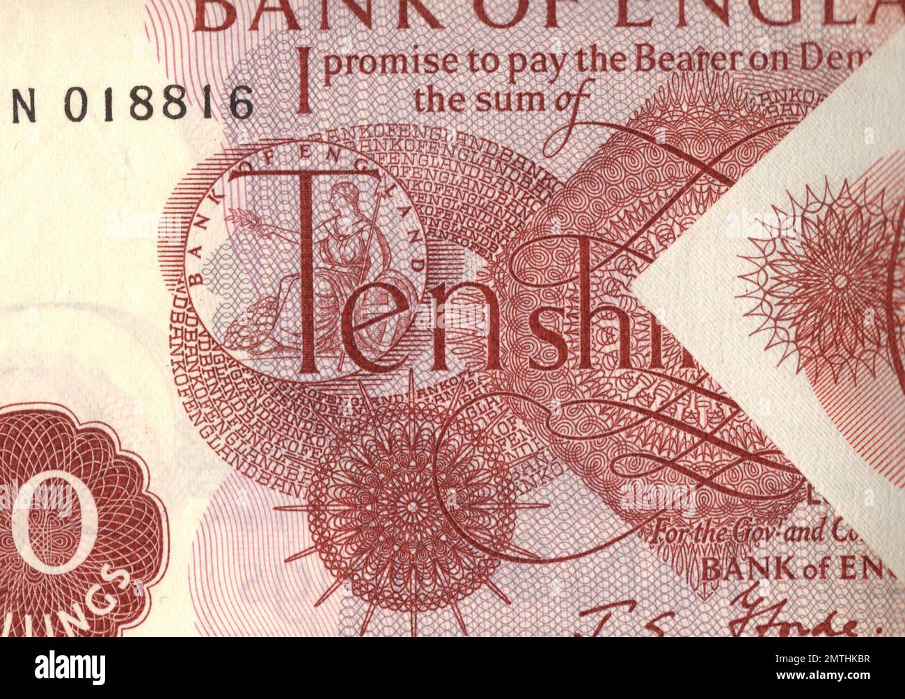 Vintage banknotes from England Stock Photo - Alamy