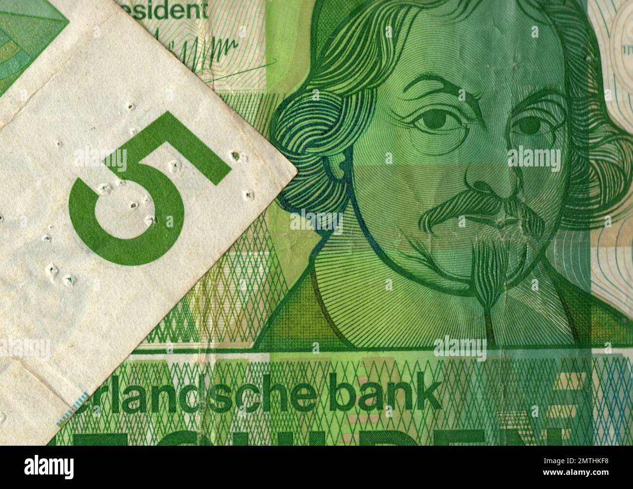 Vintage banknotes from the Netherlands Stock Photo - Alamy