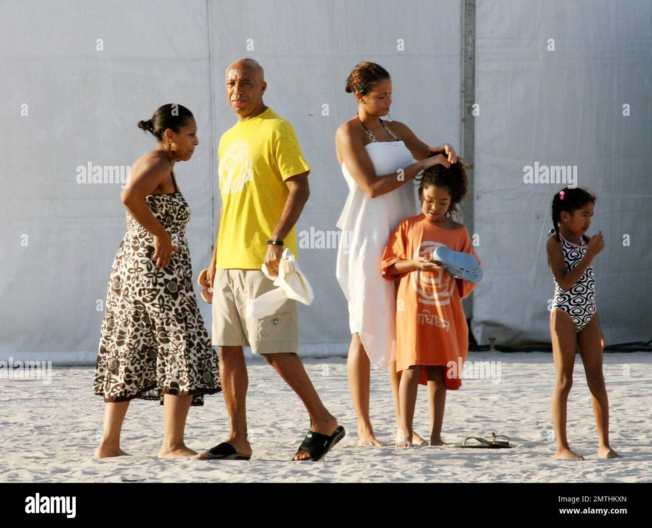 Hip Hop Mogul Russell Simmons Takes Daughters Ming Lee And Aoki Lee