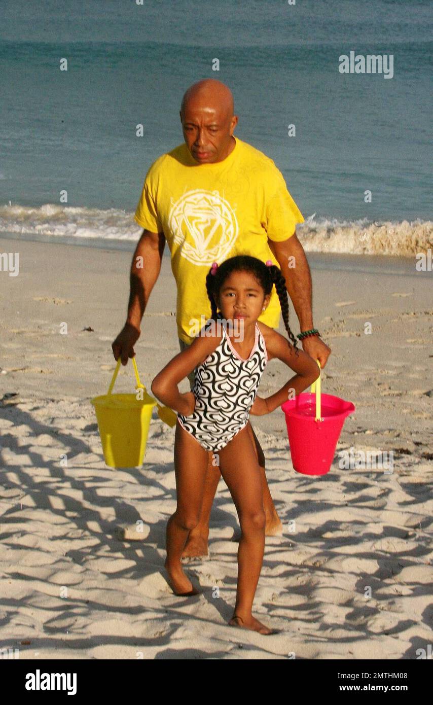 Hip Hop Mogul Russell Simmons takes daughters Ming Lee and Aoki Lee ...
