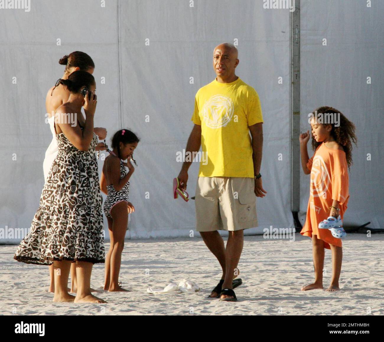 Hip Hop Mogul Russell Simmons takes daughters Ming Lee and Aoki Lee ...