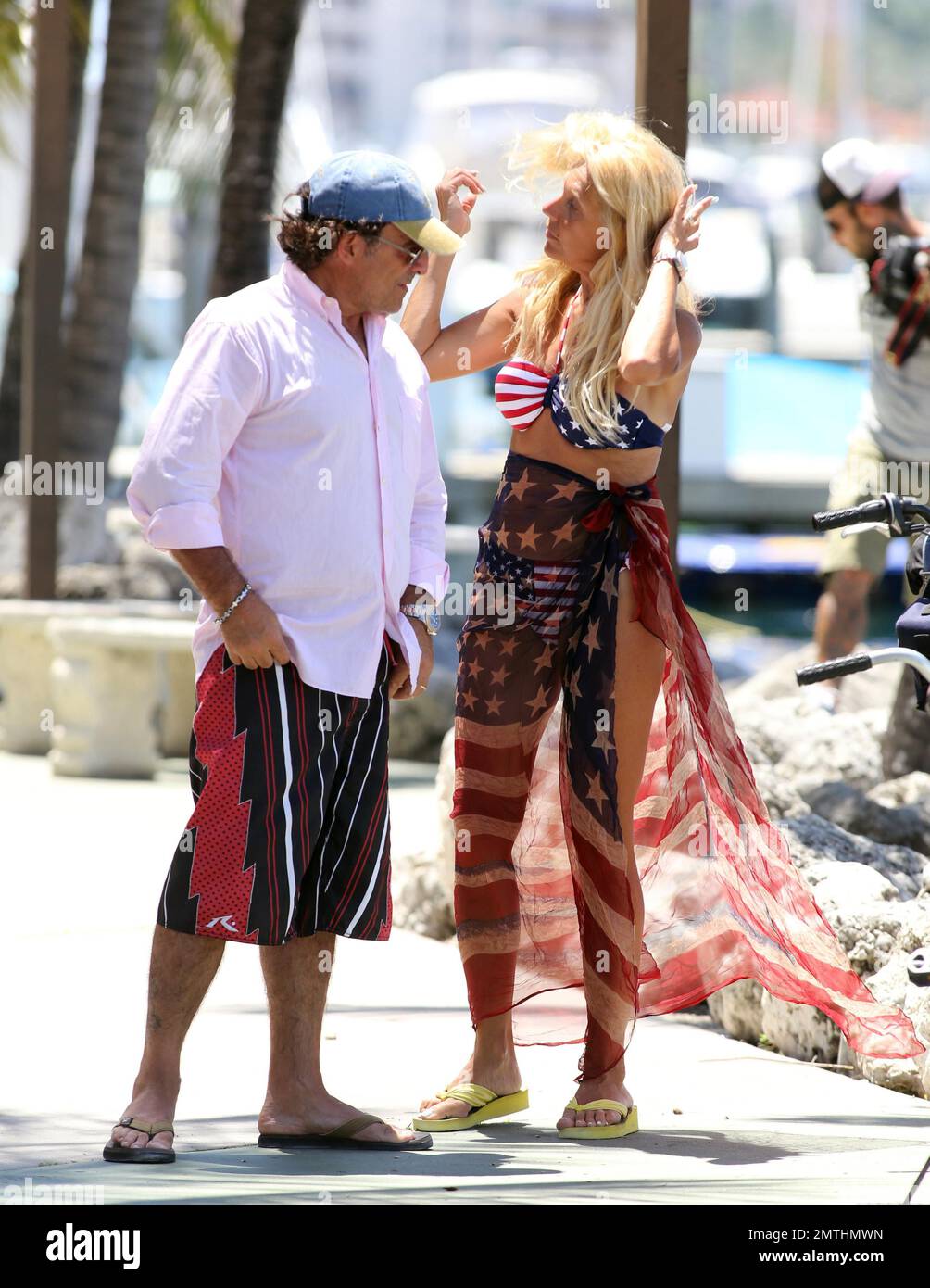 EXCLUSIVE!! Ruta Maria Teresa wears a patriotic stars and stripes ...