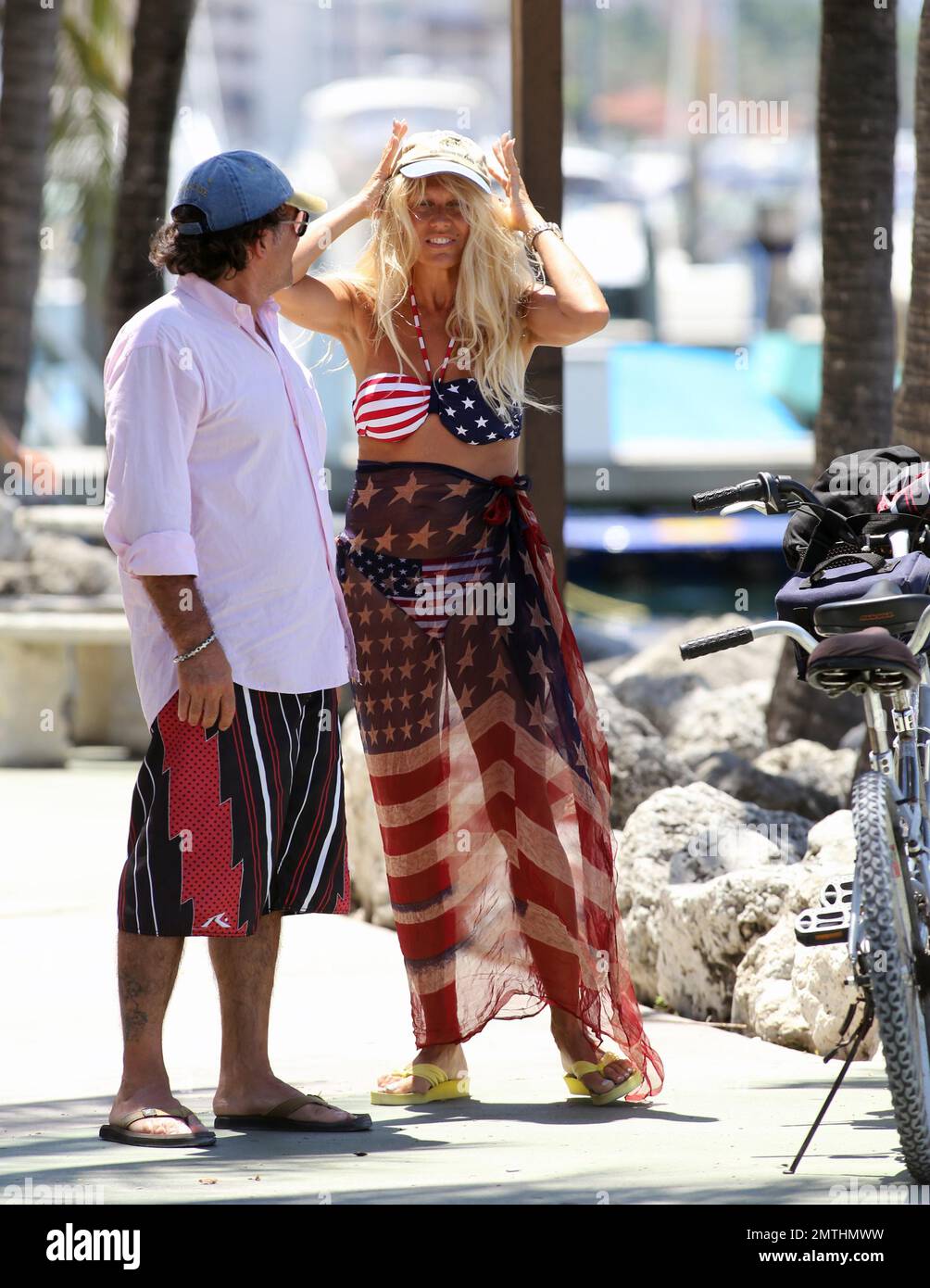 EXCLUSIVE!! Ruta Maria Teresa wears a patriotic stars and stripes ...