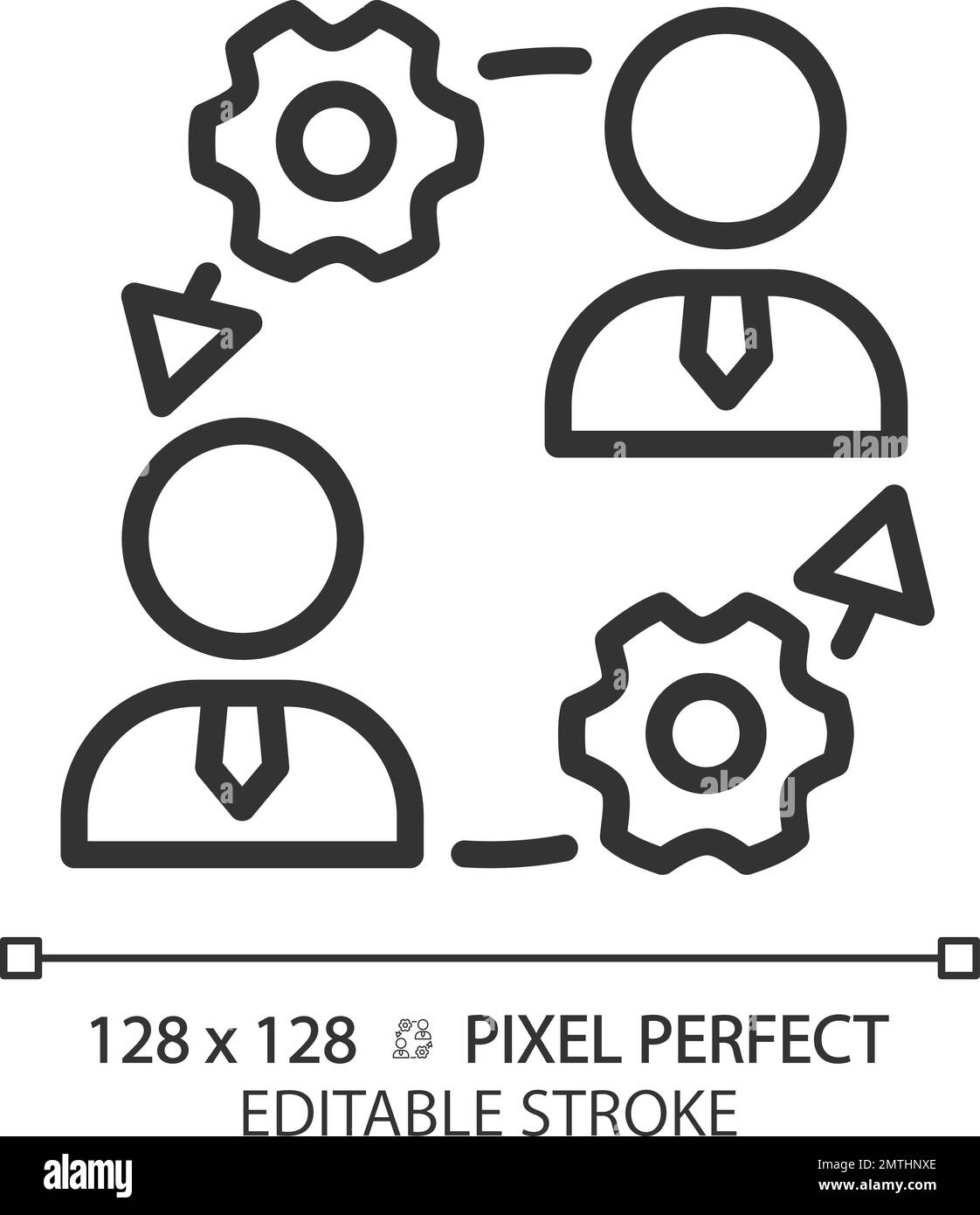 Onboarding pixel perfect linear icon Stock Vector Image & Art - Alamy