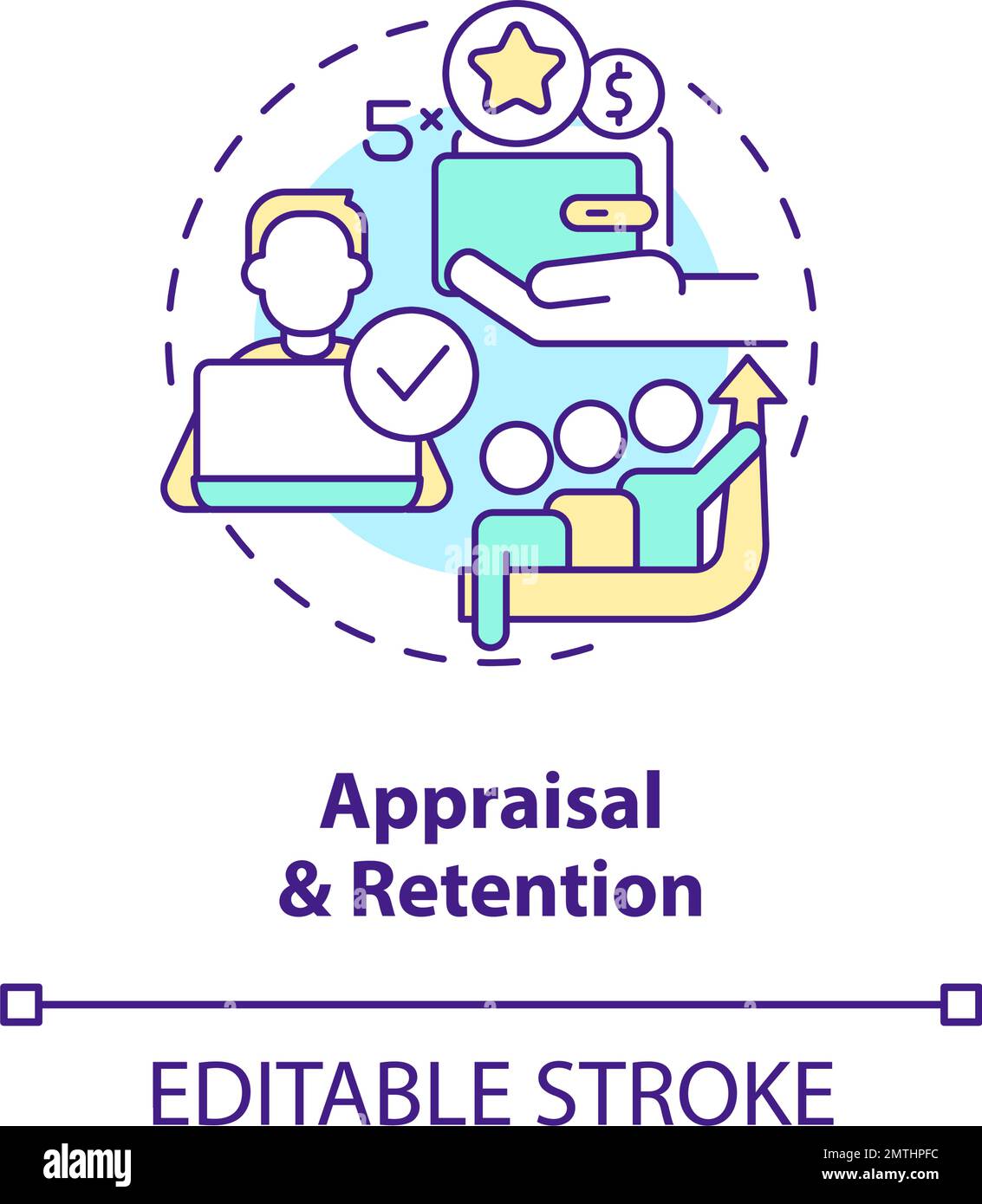 Appraisal and retention concept icon Stock Vector Image & Art - Alamy