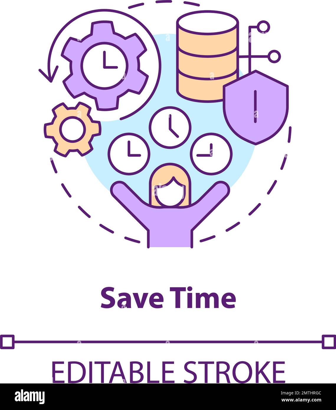 Save time concept icon Stock Vector Image & Art - Alamy