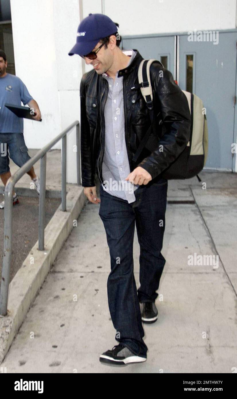 Star of the controversial new film "Bruno," Sasha Baron Cohen arrives ...