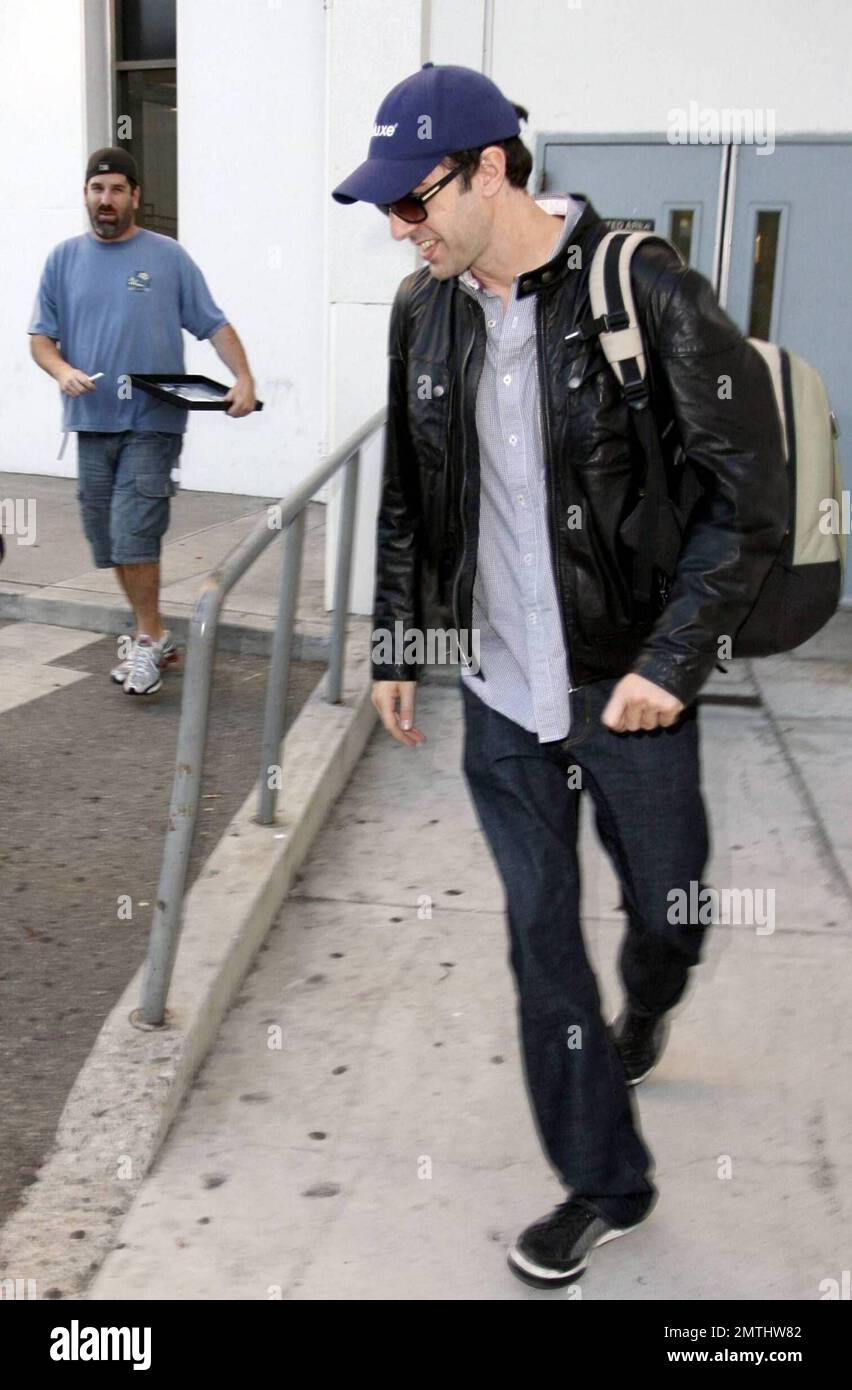 Star of the controversial new film "Bruno," Sasha Baron Cohen arrives ...