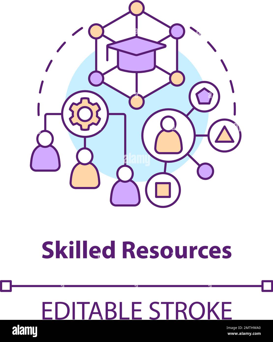Skilled resources concept icon Stock Vector Image & Art - Alamy