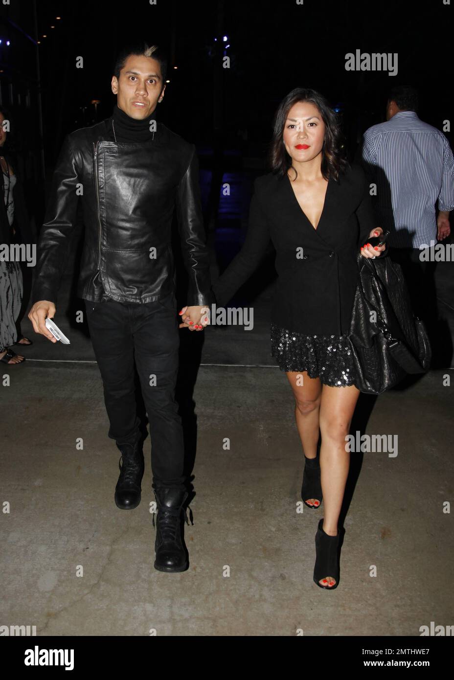 Taboo and wife arrive to the Sade concert held at the Staples Center in ...