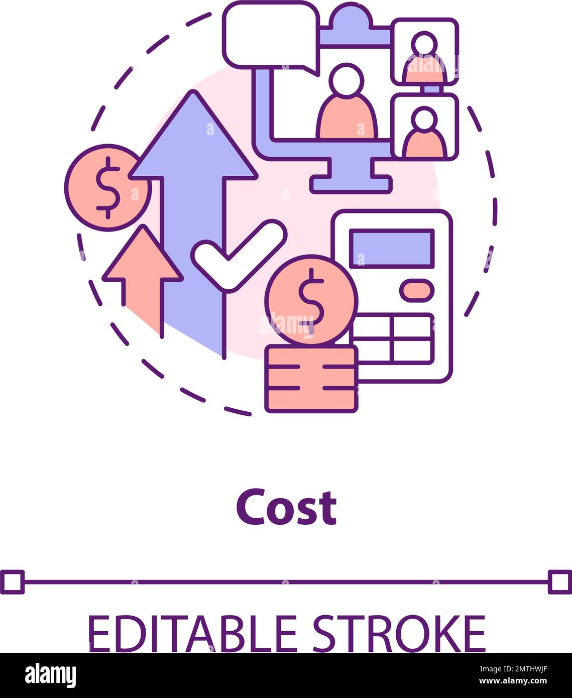 Employee cost Stock Vector Images - Alamy