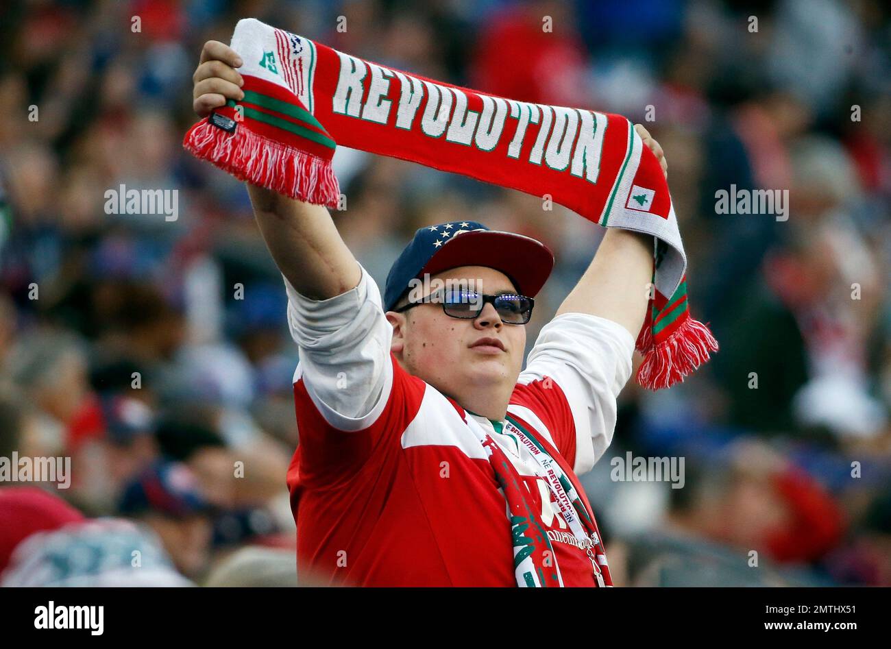 A New England Revolution fan before an MLS soccer game against Toronto ...